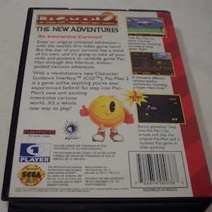 Vintage PAC-MAN 2 the New Adventures Sega Genesis Video Game Complete ...