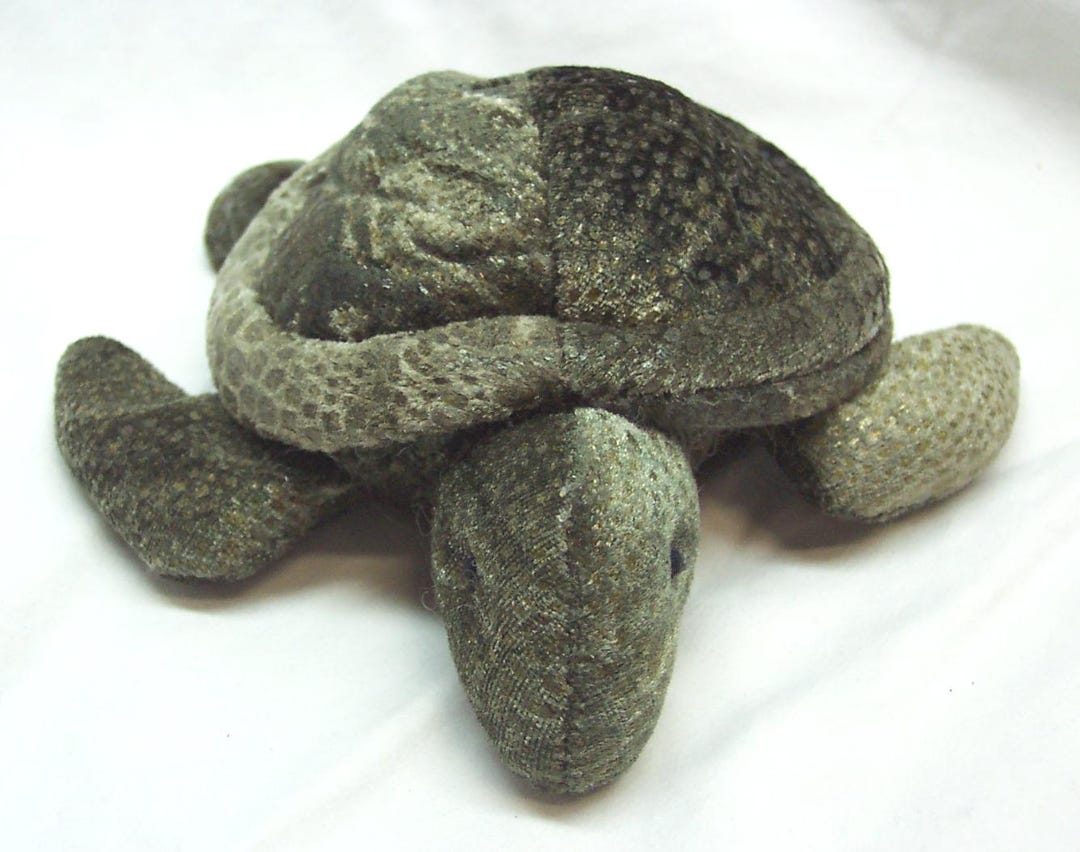 Vintage Zonies TERRAPIN TURTLE 6 Bean Bag Stuffed Animal Toy 1990's ...
