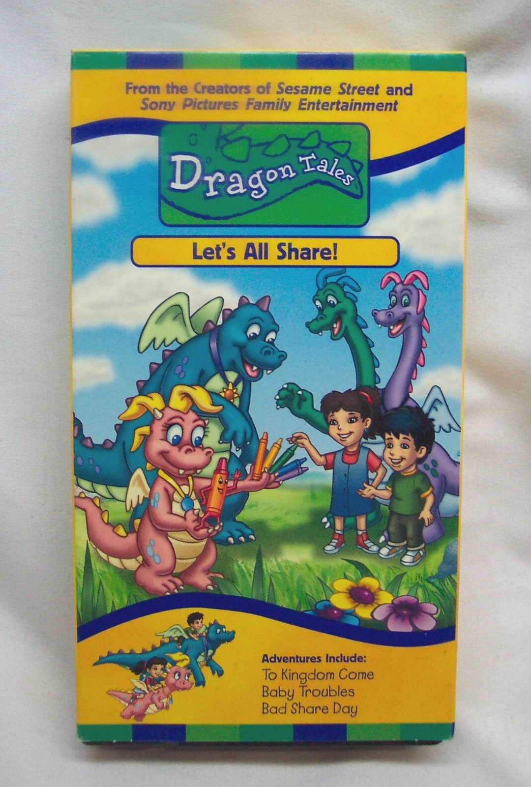 Vintage 2000 DRAGON TALES Let's All Share! Vhs Video Animated Cartoon ...
