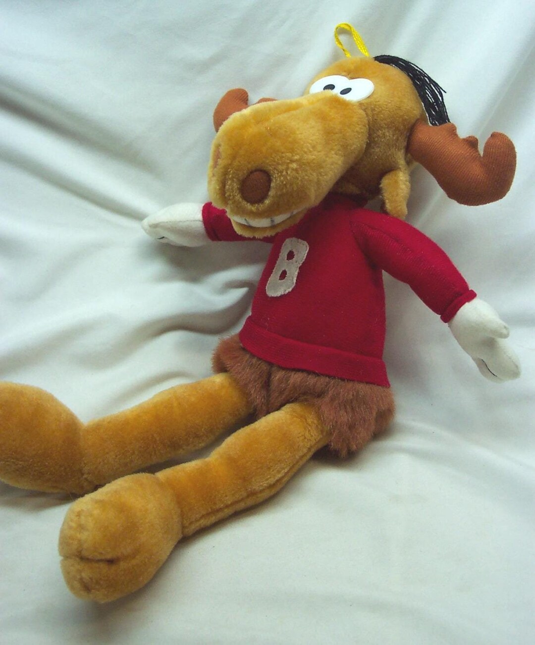 Vintage 1991 Rocky & Bullwinkle MOOSE 16" Plush Stuffed Animal Toy ...