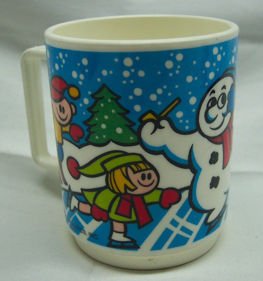 Vintage 1980 Deka "mr. Snowman" 3" Plastic Collector's Children's Kids Cup 1980's - Etsy