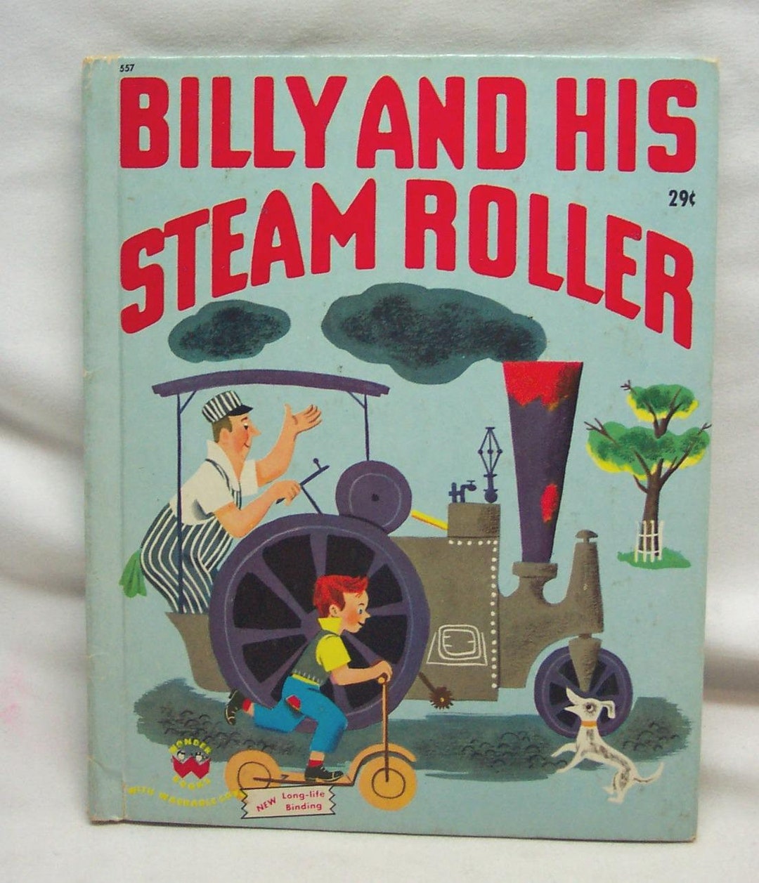 Antique 1951 Wonder Book Billy and His Steam Roller Children's ...