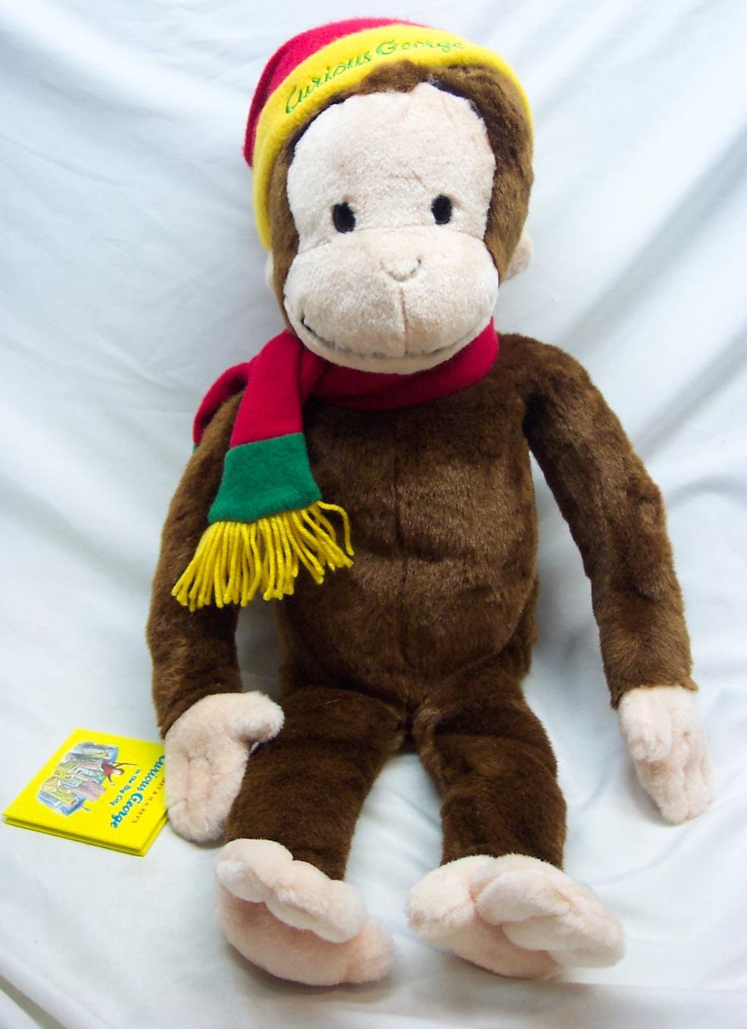 Vintage Macy's CURIOUS GEORGE With Hat and Scarf 23" Plush Stuffed ...
