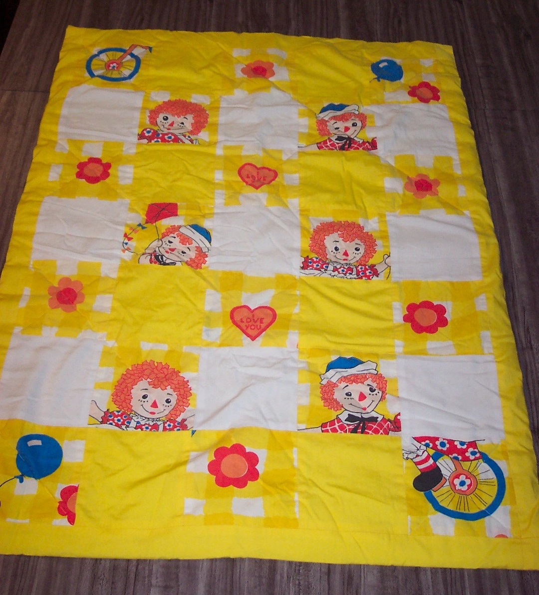 Vintage Raggedy Ann and Andy Doll Children's Baby BLANKET - Etsy