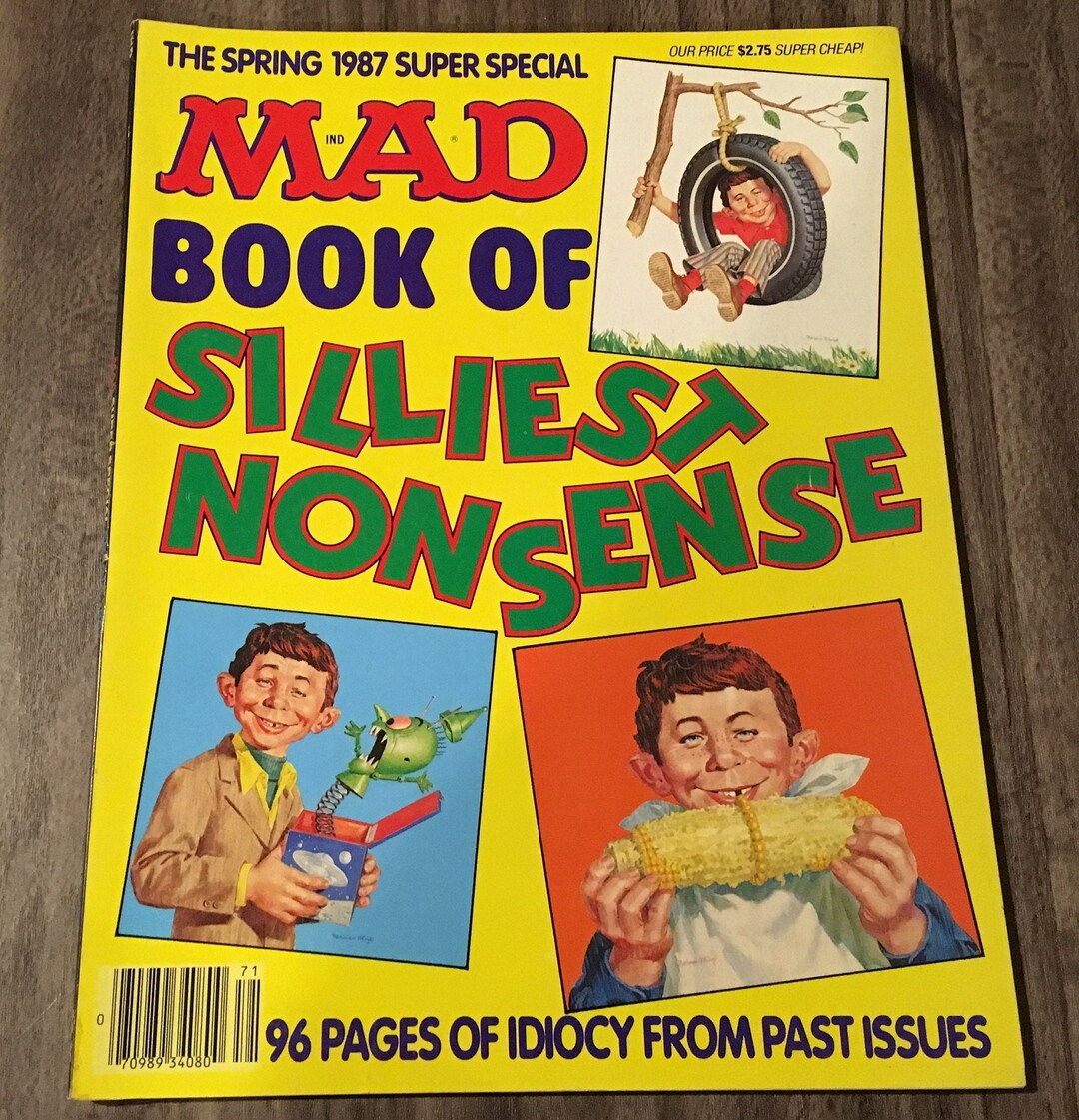 Vintage MAD Magazine Mad Book of Silliest Nonsense the Spring 1987 ...