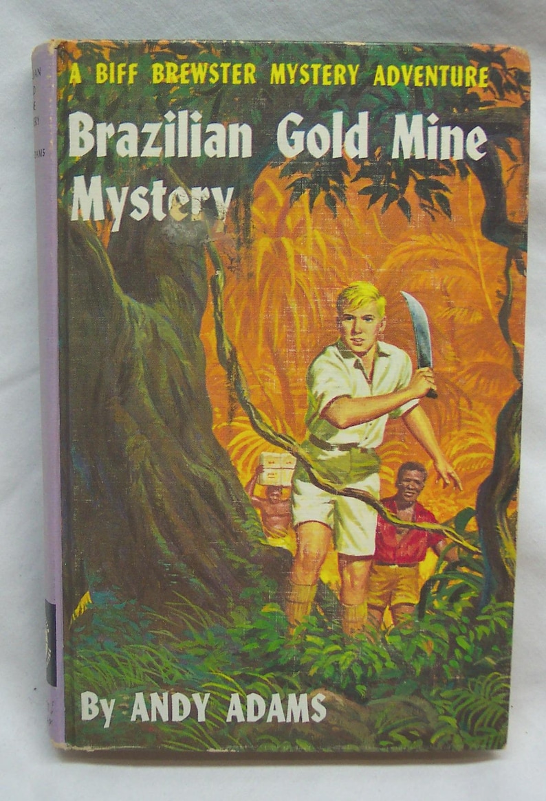 Antique 1960 Mystery Adventure Brazilian Gold Mine Hard Cover Book by ...