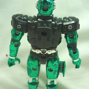 Vintage 1996 BEETLEBORGS Green Hunter Beetleborg Bandai Action Figure ...