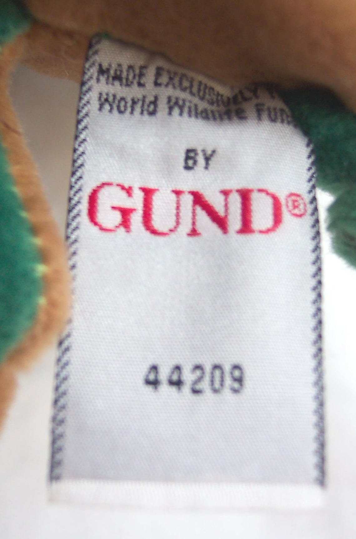 Vintage Gund World Wildlife Fun WWF SEA TURTLE 9" Plush Stuffed Animal ...
