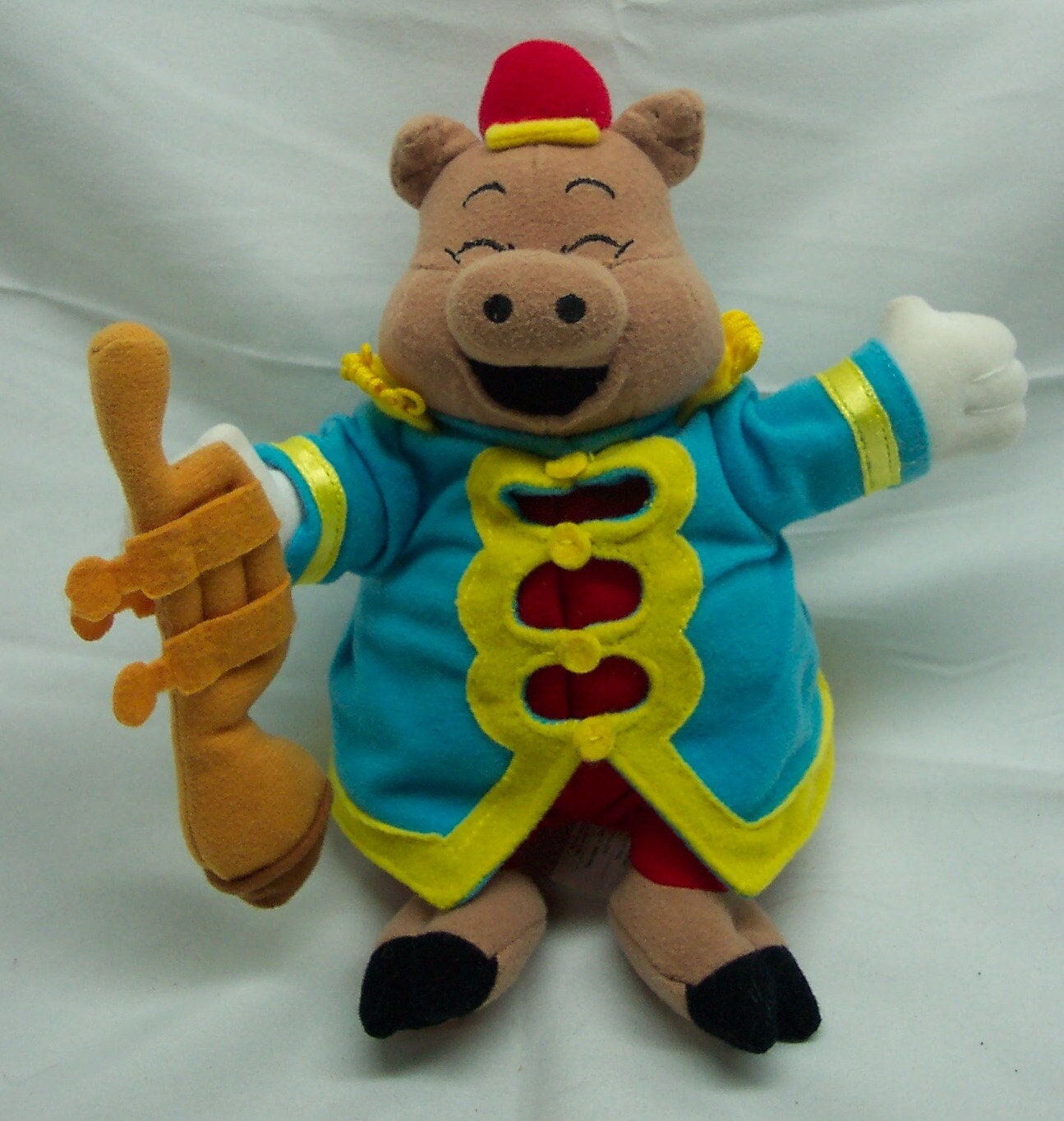 Vintage Walt Disney Store Silly Symphony BAND PIG 8" Bean Bag Stuffed ...