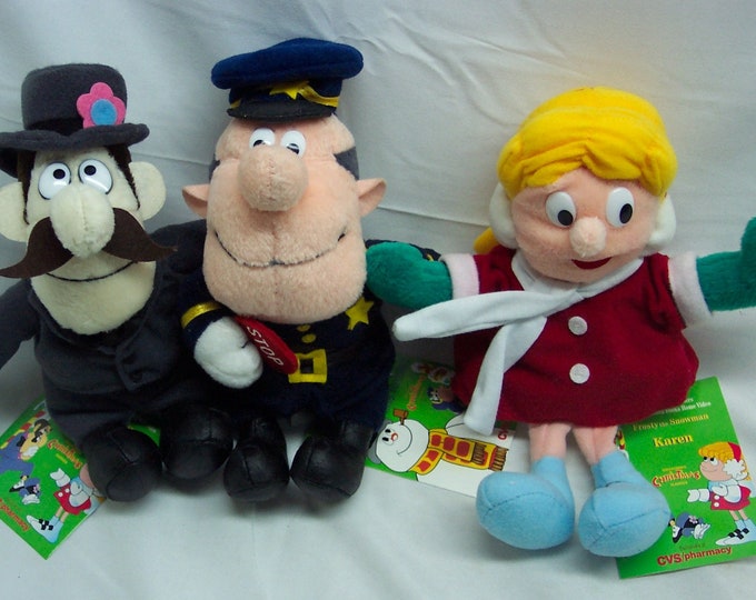 Vintage Frosty the Snowman Karen Girl Traffic Cop Professor Hinkle 6 ...