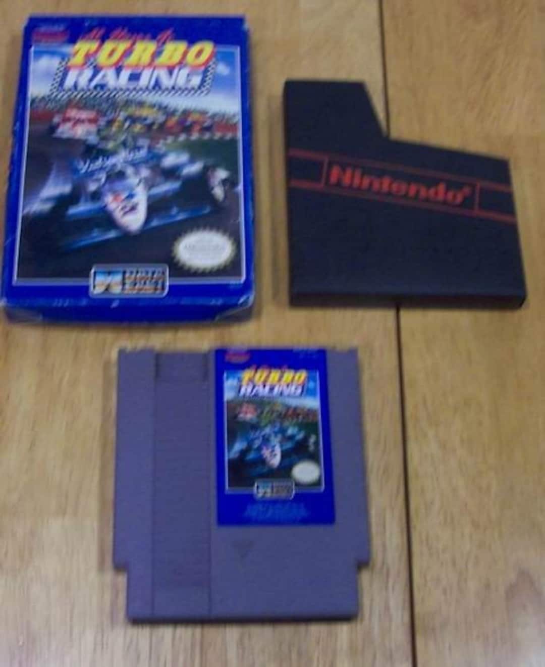 Vintage AL UNSER Jr. Turbo Racing NES Nintendo Video Game Cart With Box ...
