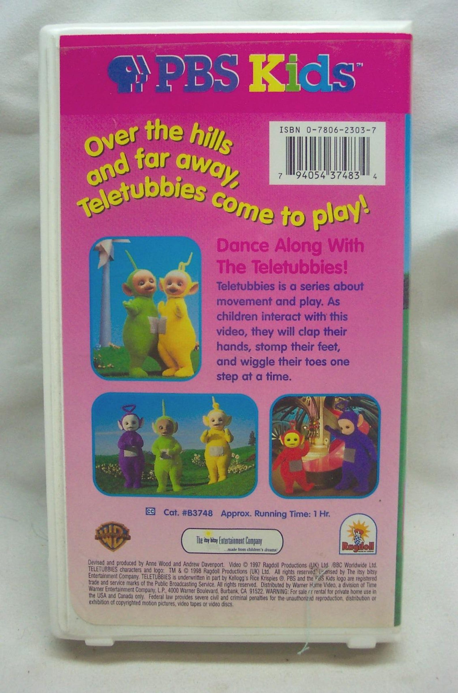 Vintage 1998 TELETUBBIES Dance With the Teletubbies Vhs Video Movie ...