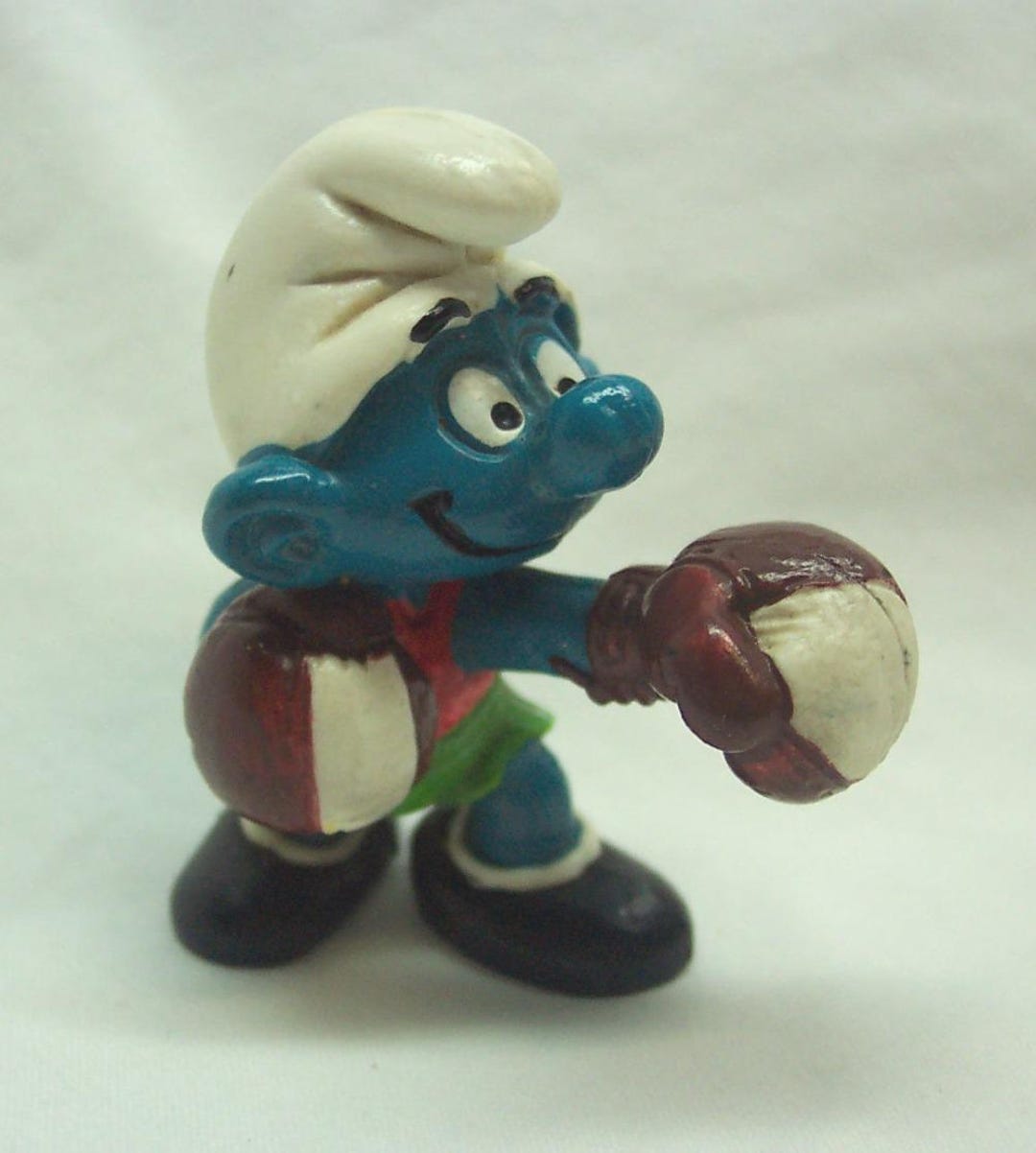 Vintage 1980 Schleich the Smurfs BOXING BOXER PVC Toy Figure 1980's - Etsy