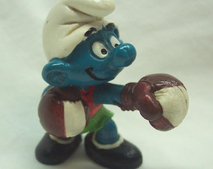 Vintage 1980 Schleich the Smurfs BOXING BOXER PVC Toy Figure 1980's - Etsy