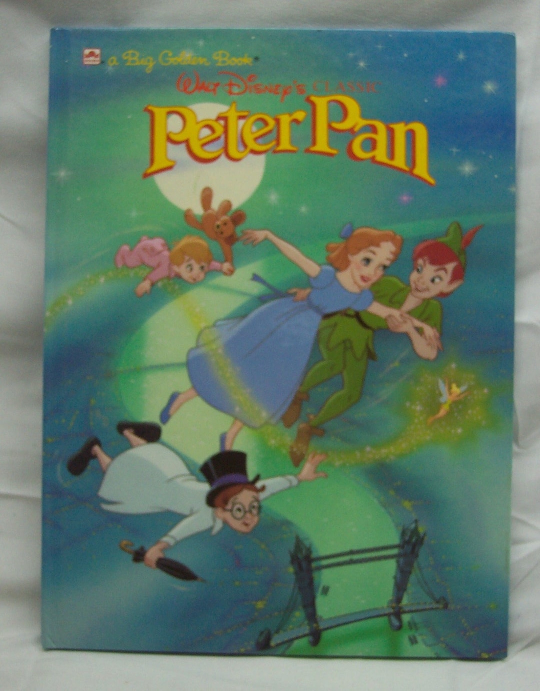 Vintage 1989 Walt Disney Classic PETER PAN Hardcover BOOK A Big Golden ...