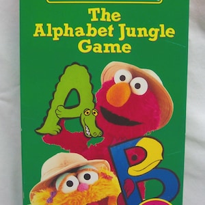 Vintage 1998 SESAME STREET Street the Alphabet Jungle Game Vhs Video ...