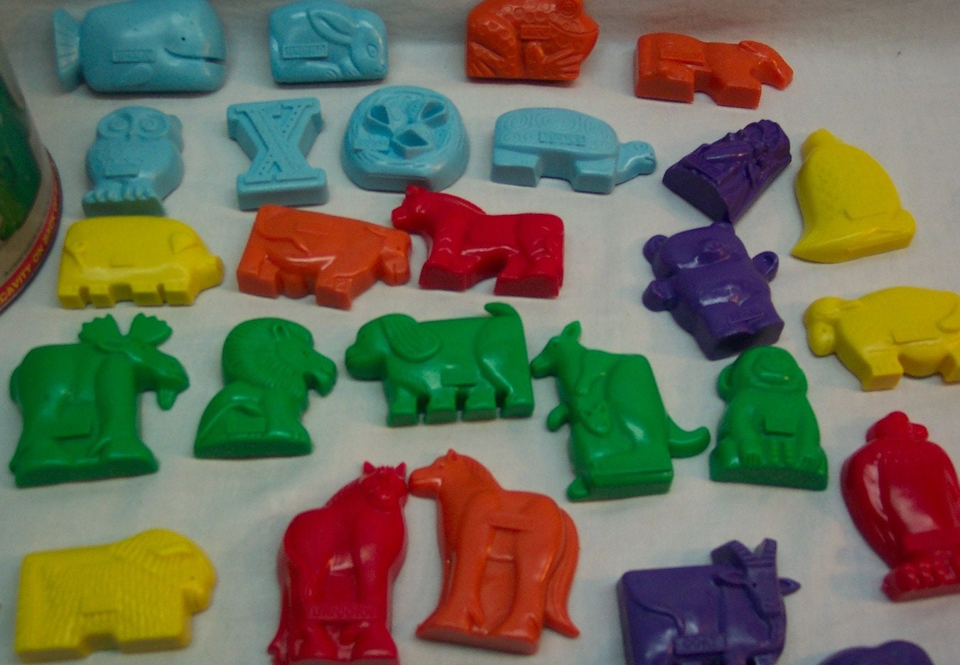1973 Vintage Playskool ANIMALS AND LETTERS Toy Set W/ Can - Etsy