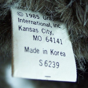 Vintage 1985 RARE Graphics International GRAY TRICERATOPS Dinosaur 22 ...