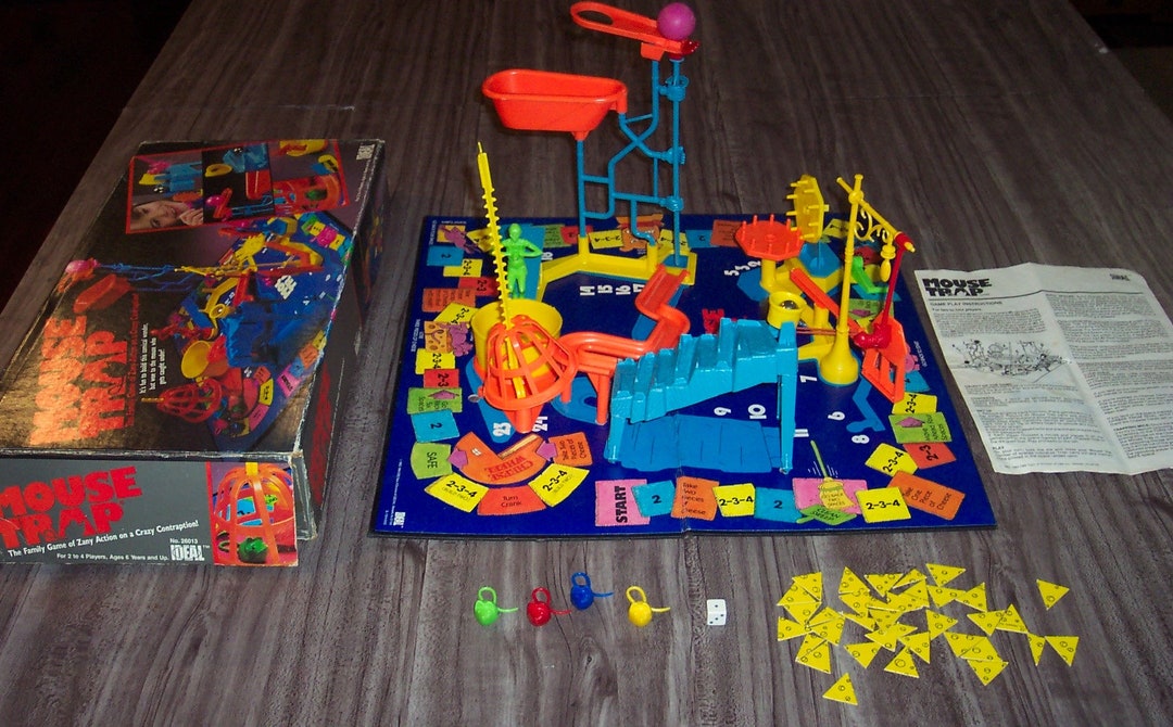 Vintage IDEAL Mouse Trap Board Game Complete 26013 1980's 1963 1984 - Etsy