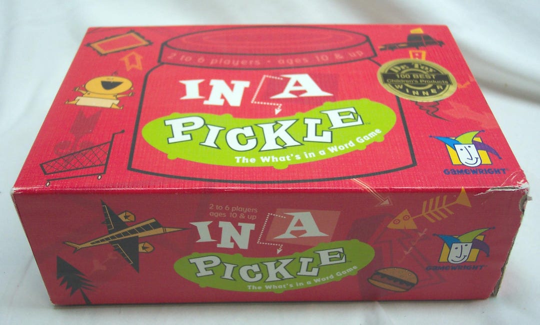 Vintage 2004 in a Pickle the What's in a Word Card Game by Gamewright ...