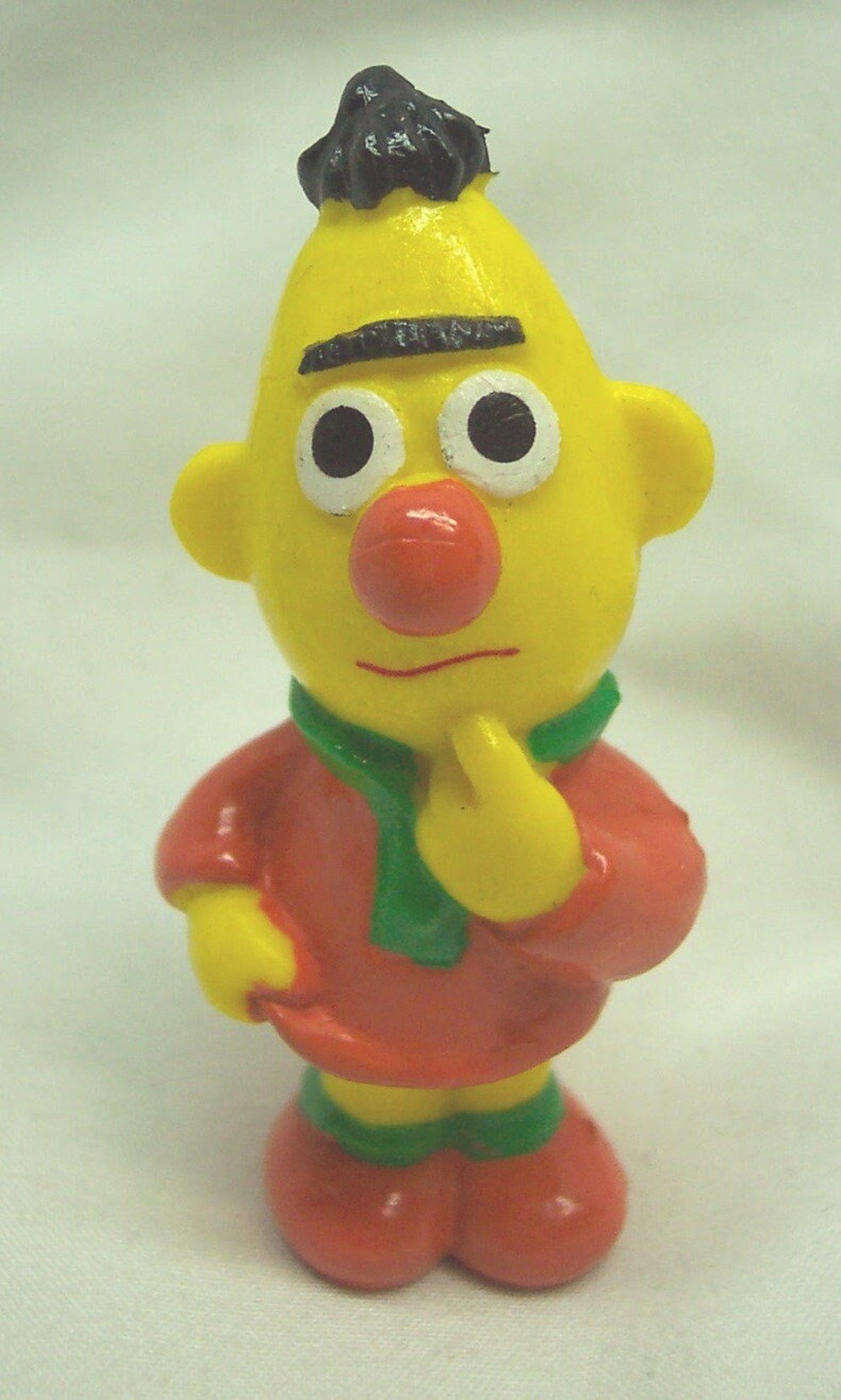 Vintage 1980's Jim Henson Sesame Street BERT Plastic Toy Figure Pencil ...