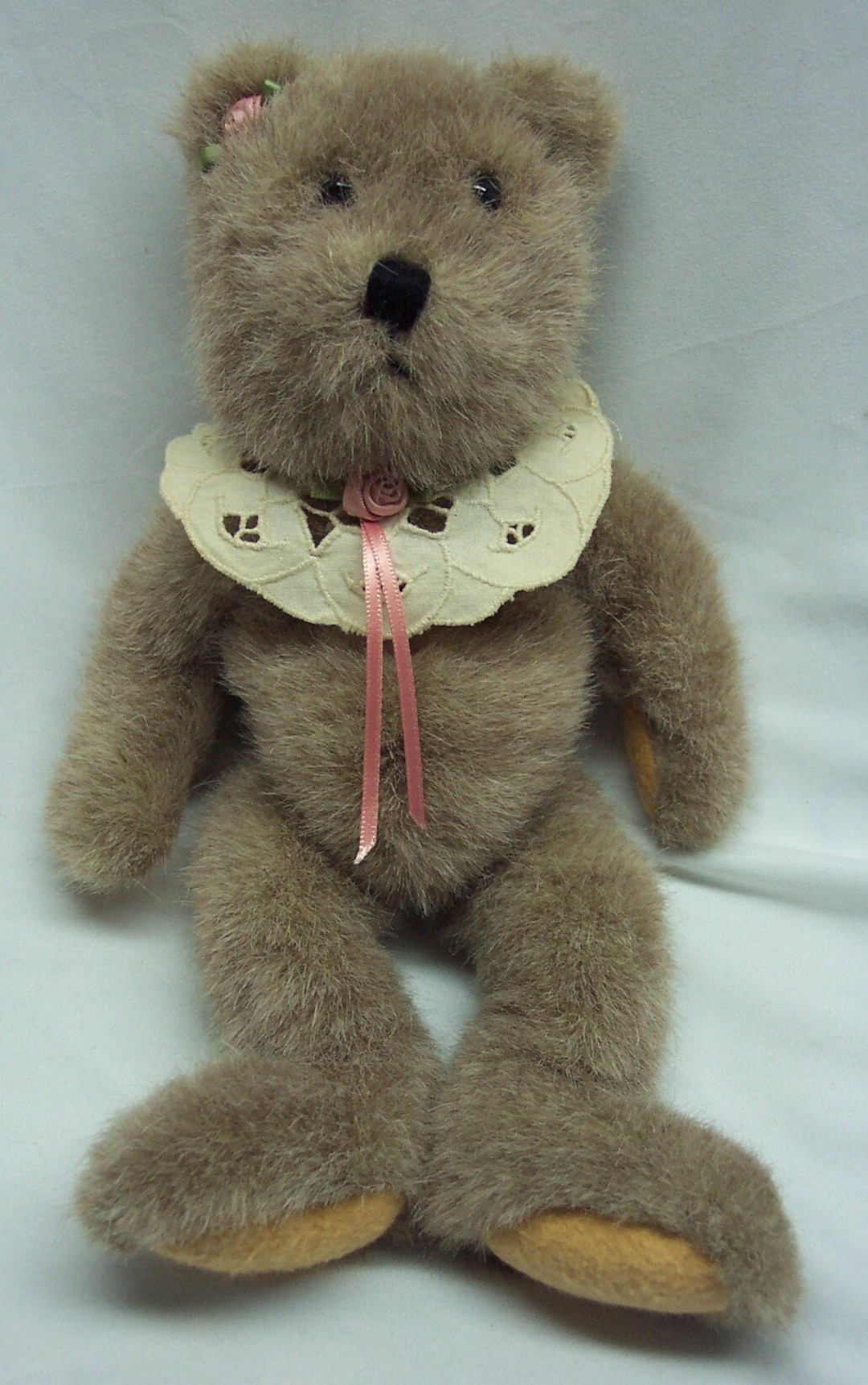 Vintage 1987 Boyd's Bears Tan TEDDY BEAR With Pretty Collar 11" Plush ...