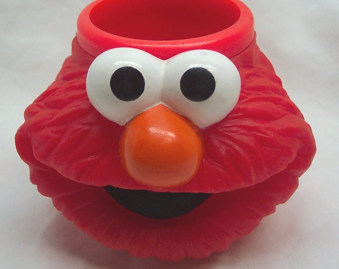 Vintage Applause Sesame Street ELMO Shaped MOLDED 3" Plastic Collector ...