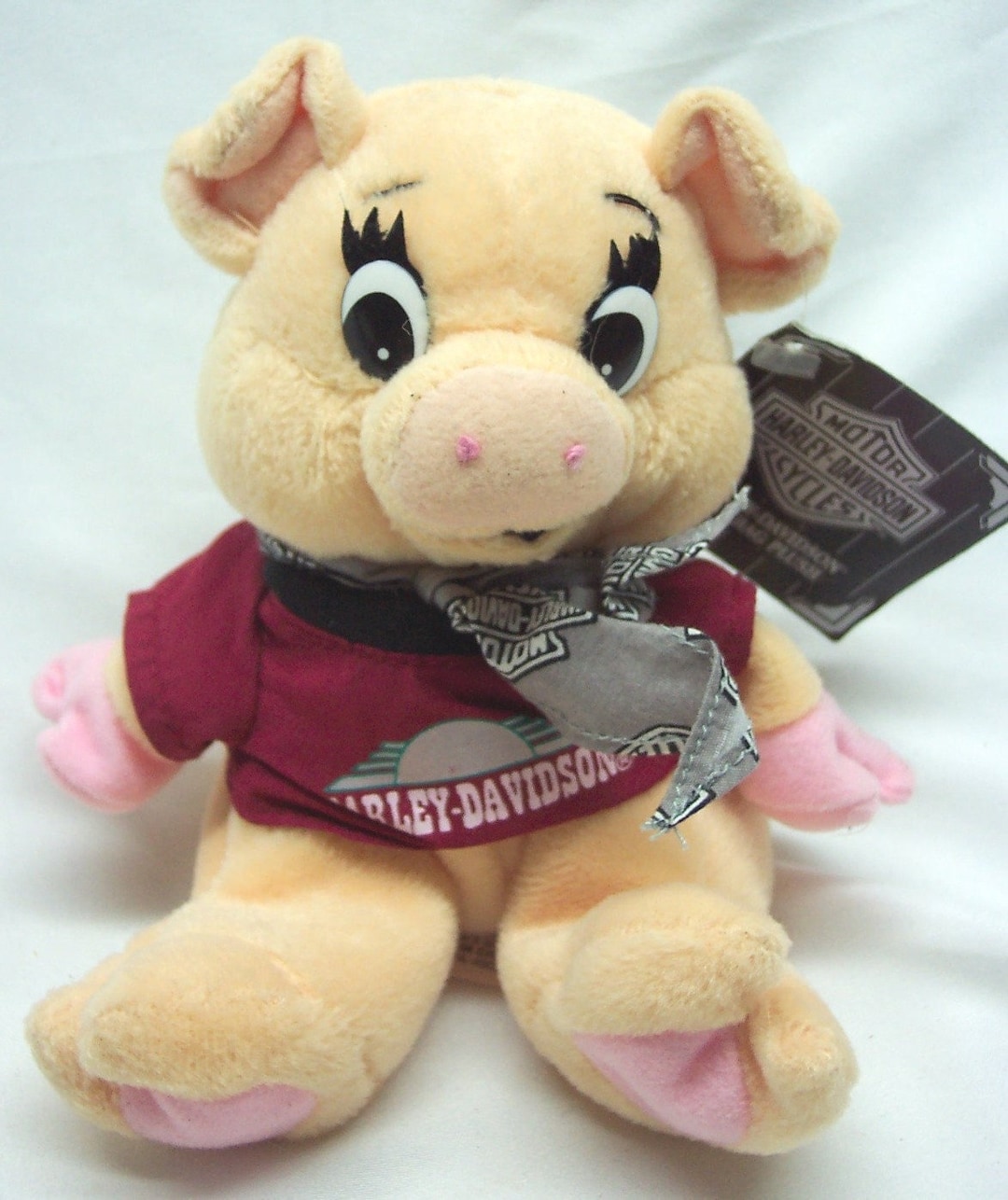 Vintage 1997 Harley-davidson Motorcycles RACER PIG 5" Bean Bag Stuffed ...