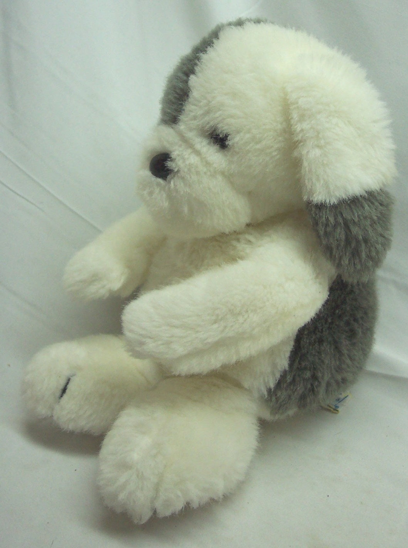 Vintage 1985 Dakin White and Gray PUPPY DOG 8 Plush - Etsy