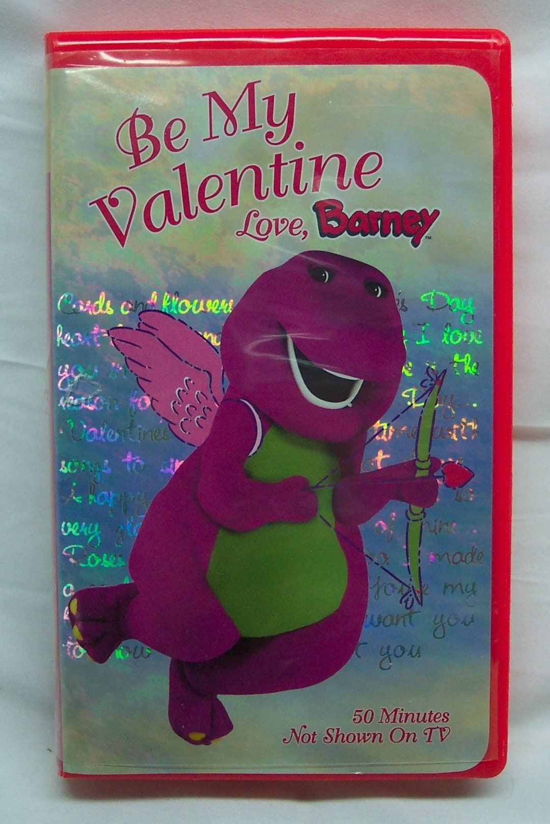 Vintage Barney the Purple Dinosaur BE MY VALENTINE Love Barney Vhs ...