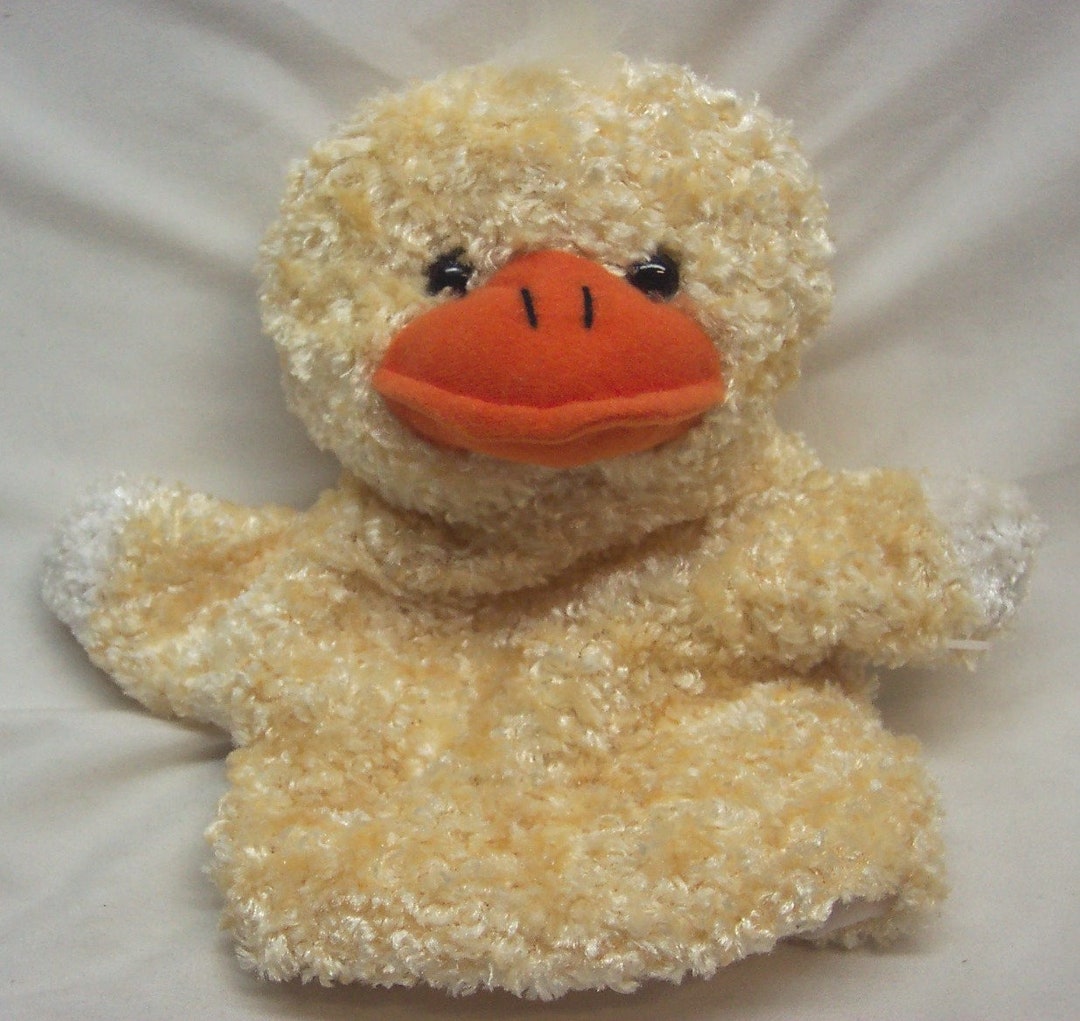 Vintage 2003 YELLOW DUCK 9" Hand Puppet Plush Stuffed Animal Toy - Etsy