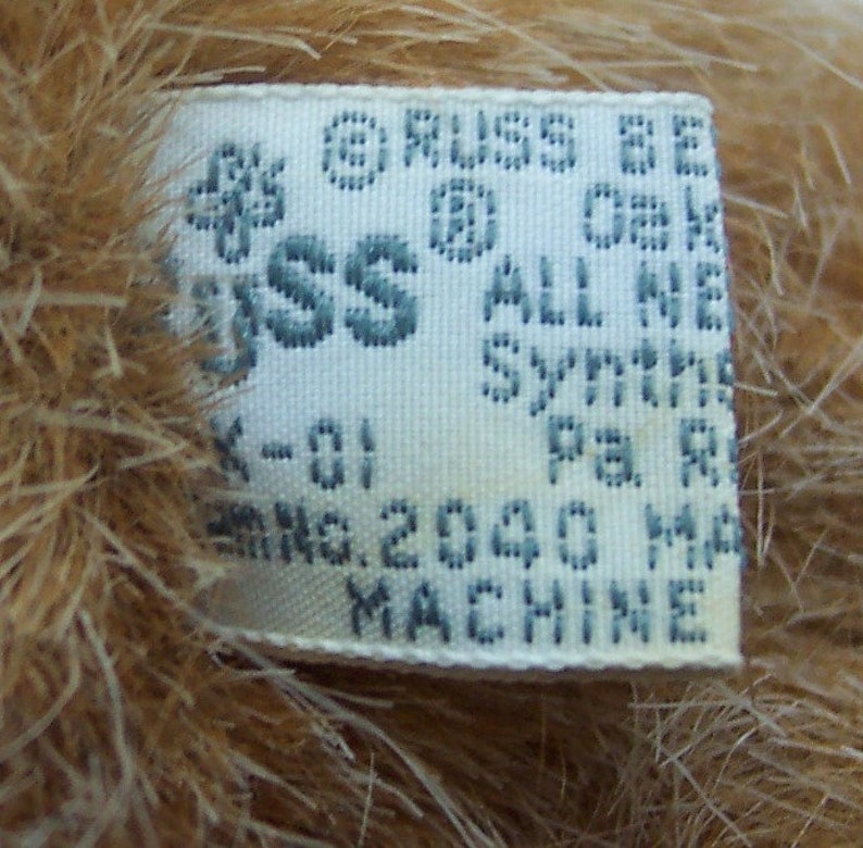 Vintage 1980's RUSS Bear of the Month JANUARY Teddy Bear - Etsy