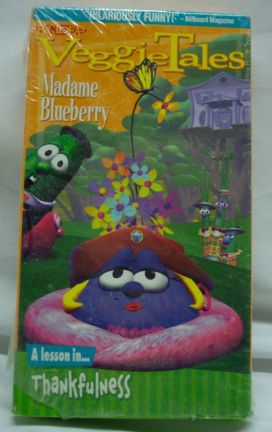Vintage 1993 VEGGIE TALES Madame Blueberry A Lesson in Thankfulness Vhs ...
