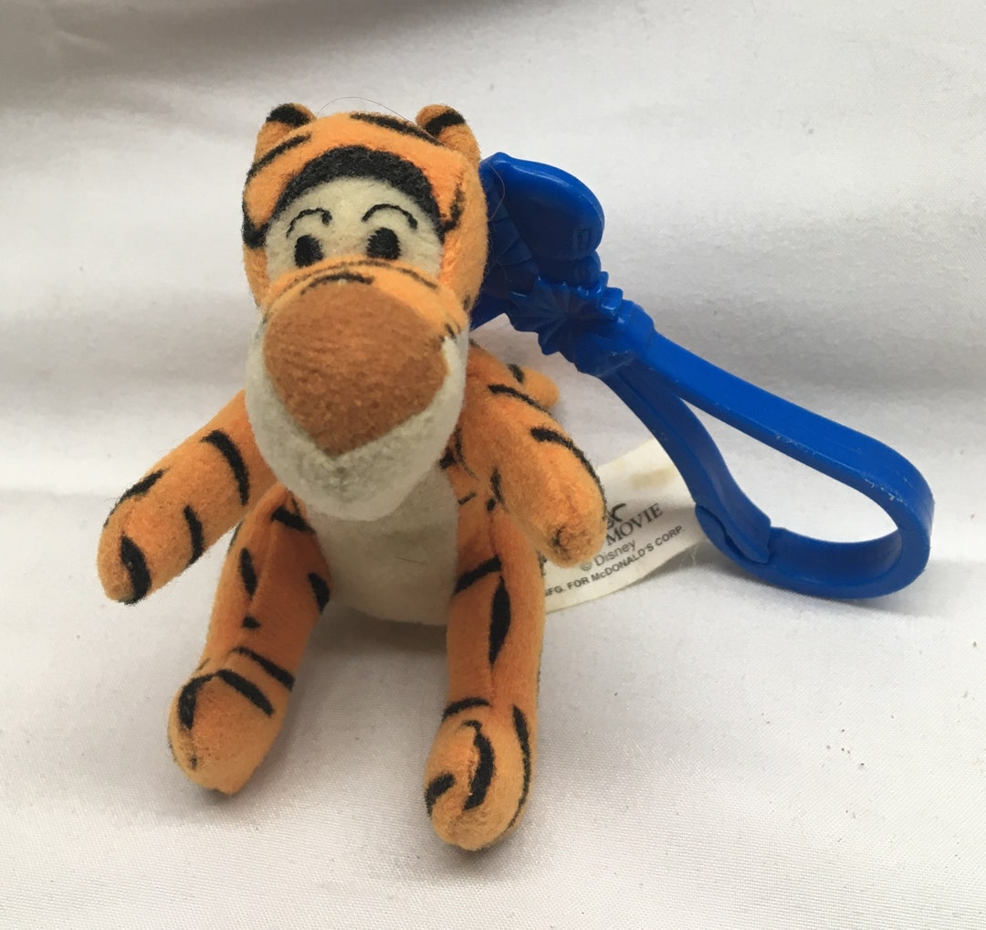 Vintage Walt Disney Winnie the Pooh TIGGER 3" Plush CLIP Mini Stuffed ...