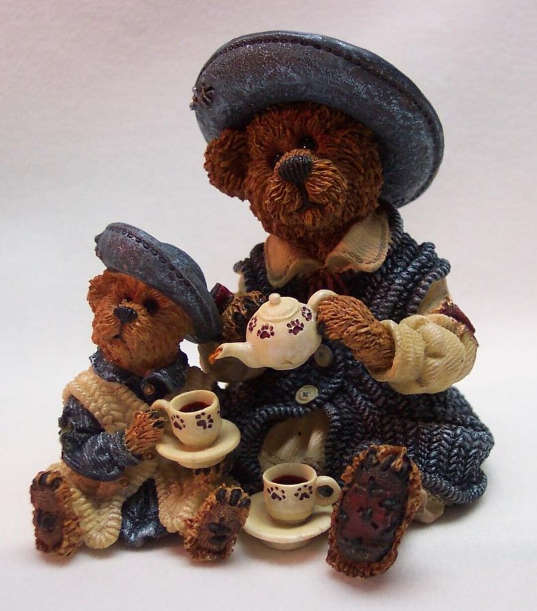 Vintage 1993 Boyd's Bears Boyds CATHERINE & CAITLIN Berriweather Family ...