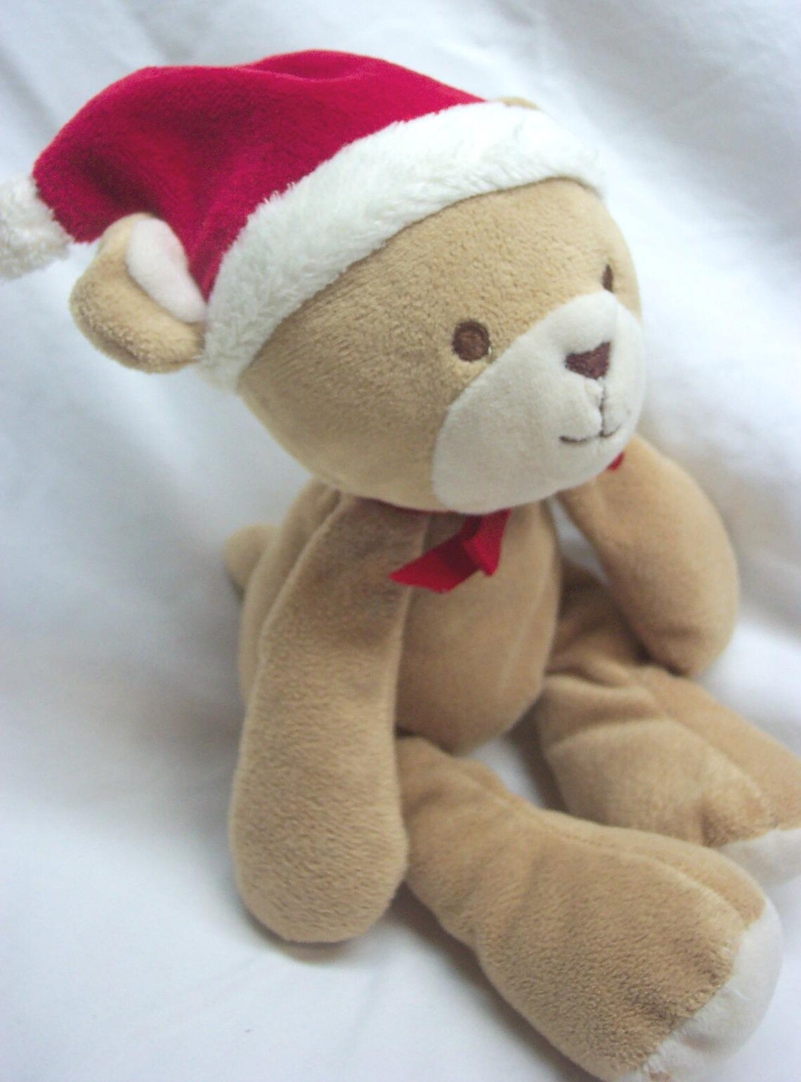 Carter's Just One Year Christmas Baby Soft TEDDY BEAR W/ Santa Hat 9 ...