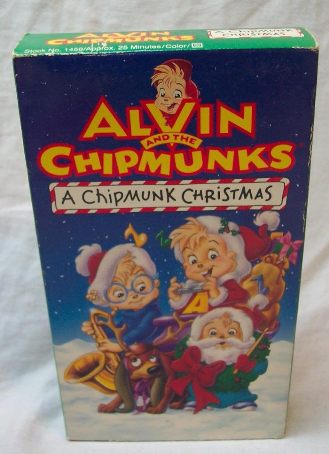 Vintage 1992 Alvin and the Chipmunks A CHIPMUNK CHRISTMAS Animated ...