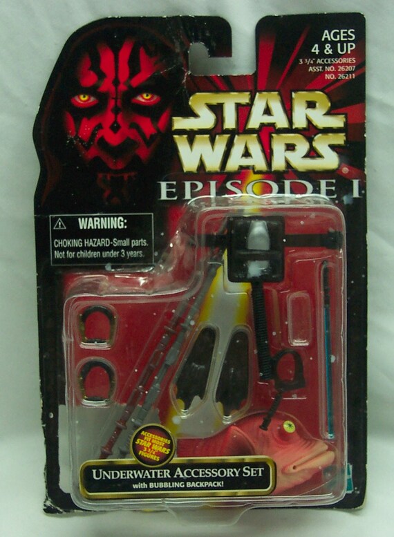 Vintage Star Wars Episode 1 UNDERWATER Naboo Action Figure - Etsy