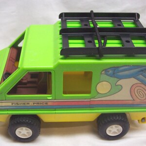 Vintage 1977 Fisher Price Adventure People Daredevil Sports Van Toy ...