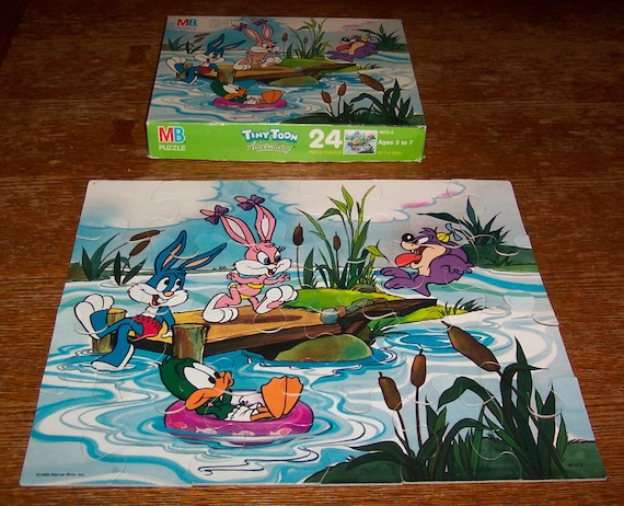 Vintage 1989 Milton Bradley TINY TOON ADVENTURES Jigsaw Puzzle | Etsy