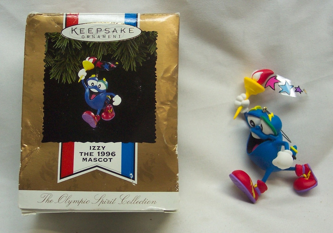 Vintage 1996 Hallmark IZZY the Olympic Mascot Olympic Games USA Holiday ...