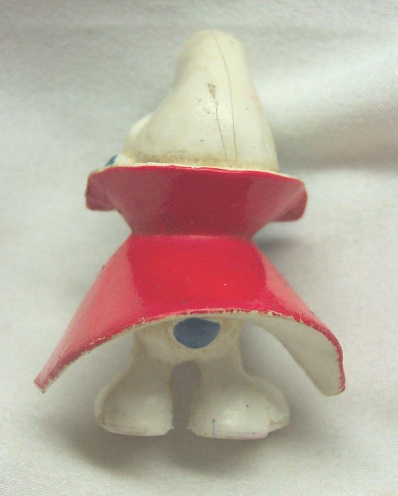 Vintage 1982 Schleich the Smurfs SPY Super Hero Smurf PVC Toy Figure ...