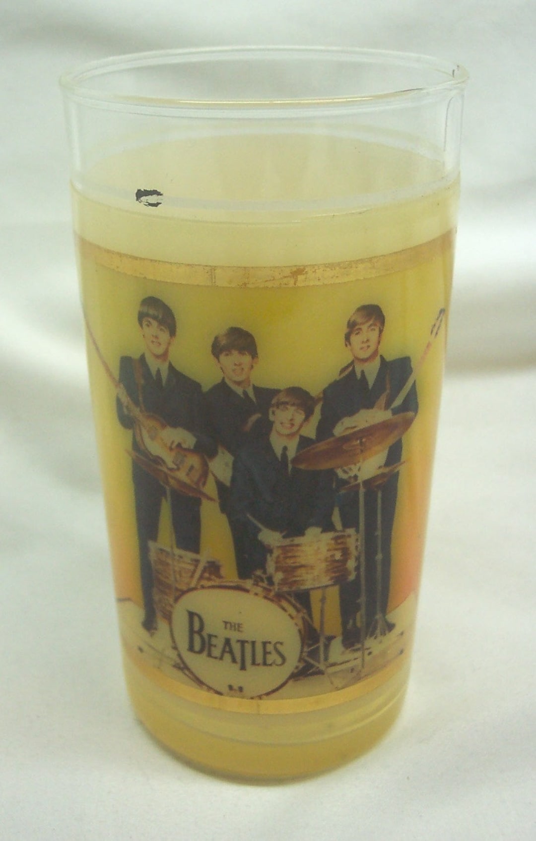 RARE Vintage Original 1964 the Beatles Drinking Glass Cup With - Etsy