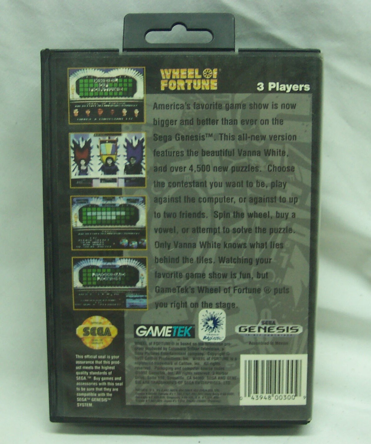 Vintage WHEEL OF FORTUNE Sega Genesis Video Game Complete with | Etsy