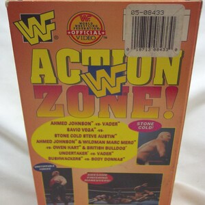 Vintage 1996 WWF WWE Action Zone Vhs Video 1990's Wrestling Stone Cold ...