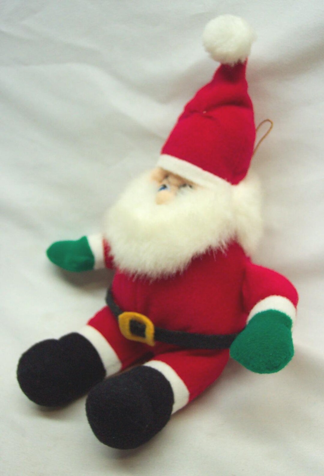 Vintage Fun World Cute Christmas SANTA CLAUS 7" Plush Stuffed Animal ...