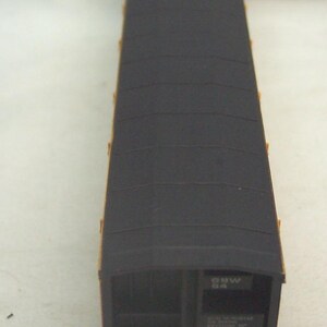 Vintage Ho Scale GREEN BAY and WEST 40 Foot Box Car Electric Railroad ...