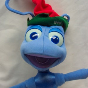 Vintage 1998 Walt Disney A Bug's Life HOLIDAY FLIK ANT 16 Plush Stuffed ...