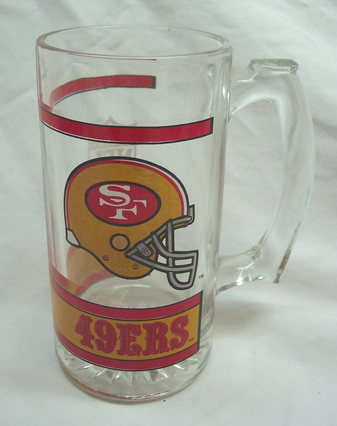 Vintage SAN FRANCISCO 49ERS NFL Football Collector's Glass Beer Mug ...