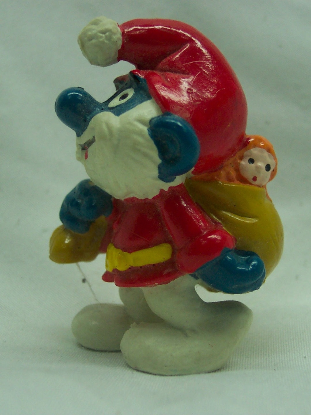Vintage 1981 Schleich the Smurfs Papa Smurf Santa Clause With Gifts ...